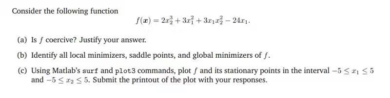 Solved Consider f EC}(R") and its global minimizer z* ER". | Chegg.com