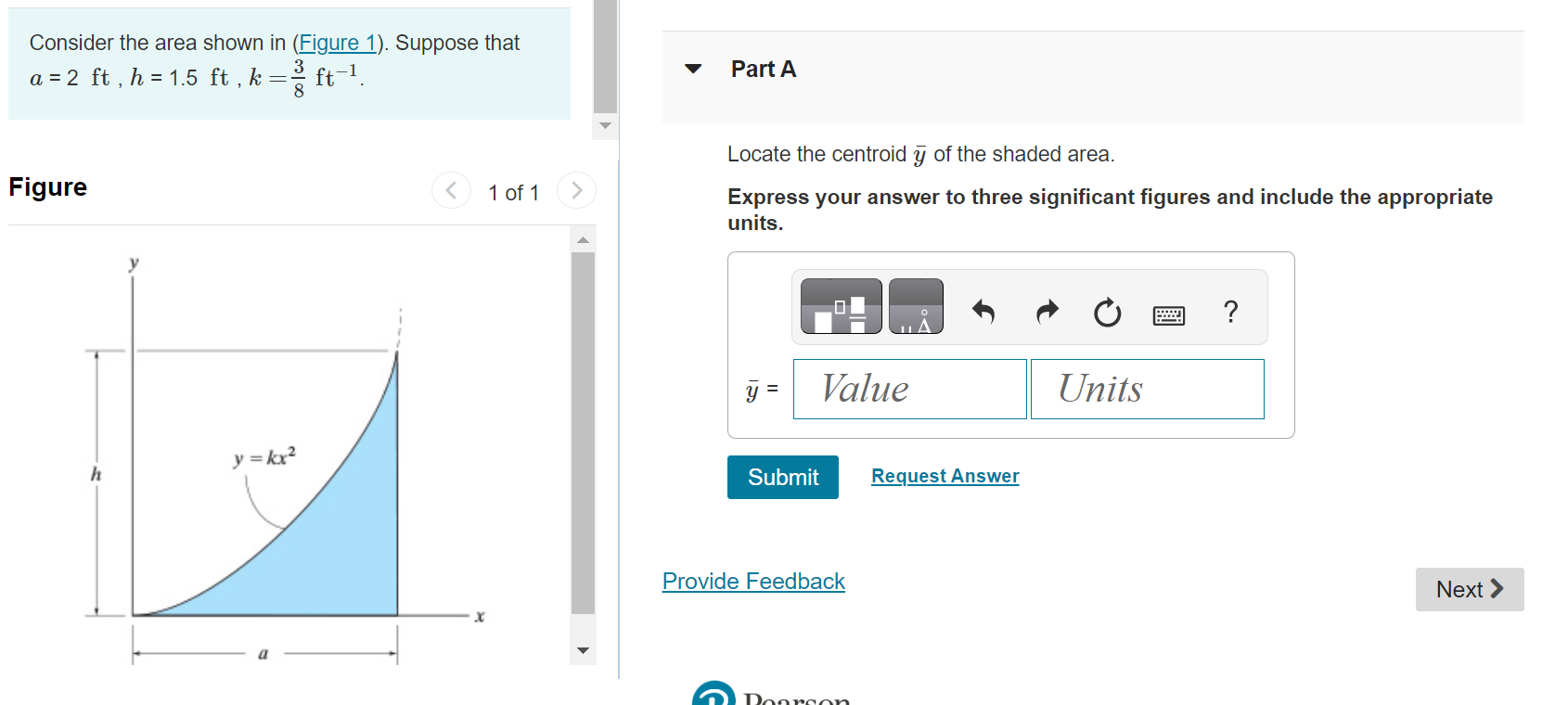 Solved Consider the area shown in Suppose that | Chegg.com