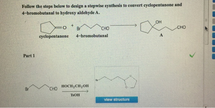 Solved Follow the steps below to design a stepwise synthesis | Chegg.com
