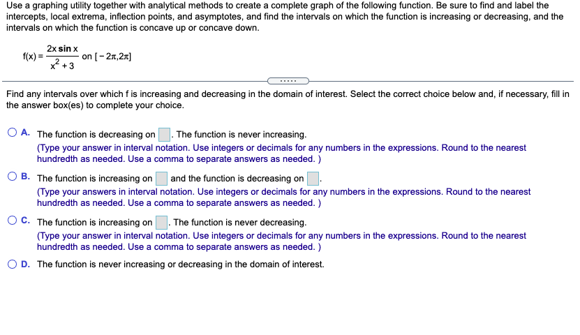Solved Use a graphing utility together with analytical | Chegg.com