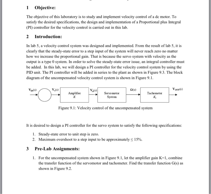 Solved 1 Objective: The objective of this laboratory is to | Chegg.com