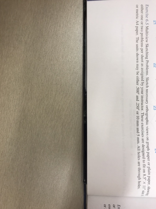 Exercise 6.5 Multiview Sketching Problems. Sketch | Chegg.com