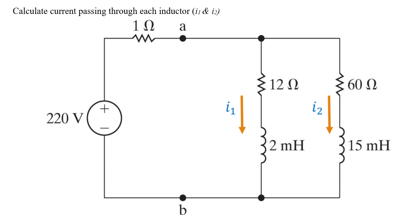 Solved Calculate current passing through each inductor (ii& | Chegg.com