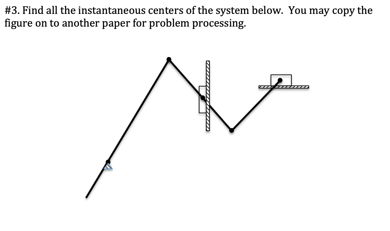 Solved #3. Find all the instantaneous centers of the system | Chegg.com