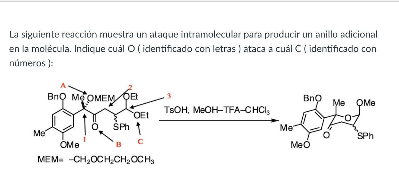 The following reaction shows an intramolecular attack | Chegg.com