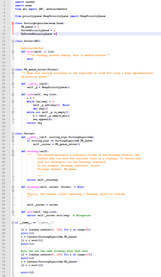 Solved The solution allows the client code to choose from | Chegg.com