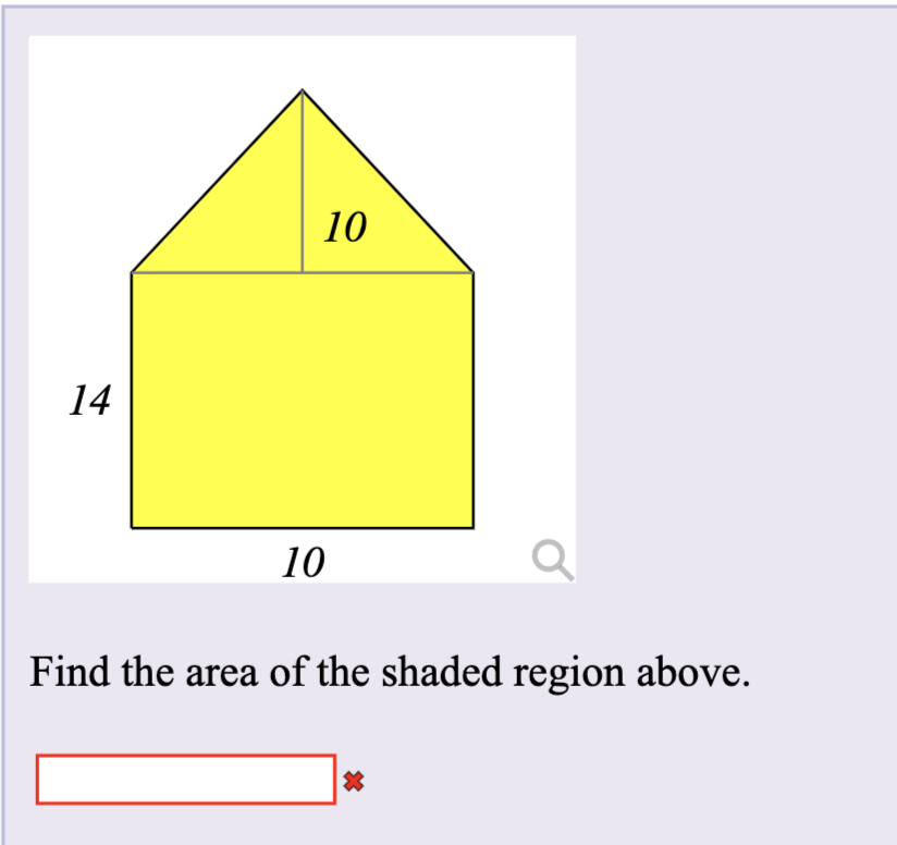 Solved 10 Find the area of the shaded region above. | Chegg.com