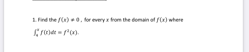 Solved 1. Find the f(x) =0, for every x from the domain of | Chegg.com