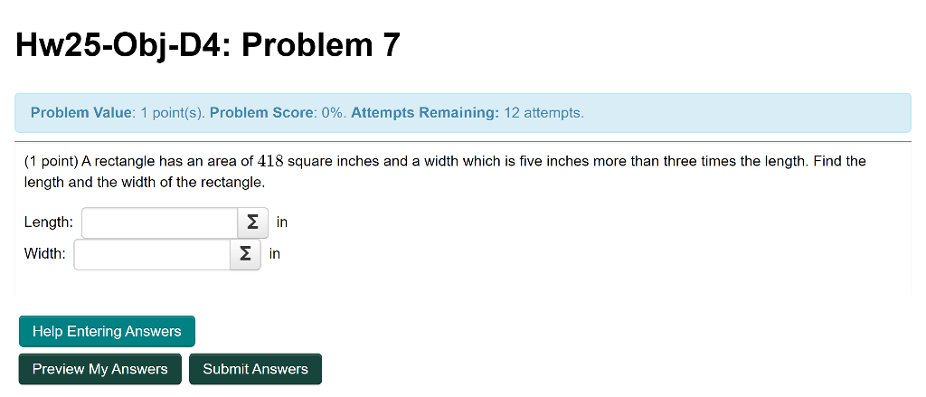 Solved Hw25-Obj-D4: Problem 7 Problem Value: 1 point(s). | Chegg.com