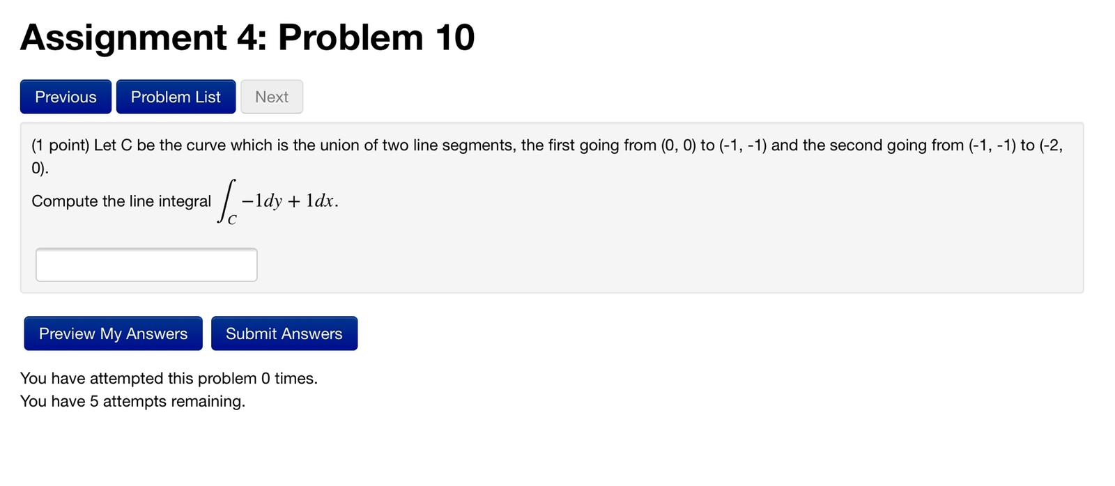 Solved Assignment 4: Problem 10 Previous Problem List Next | Chegg.com