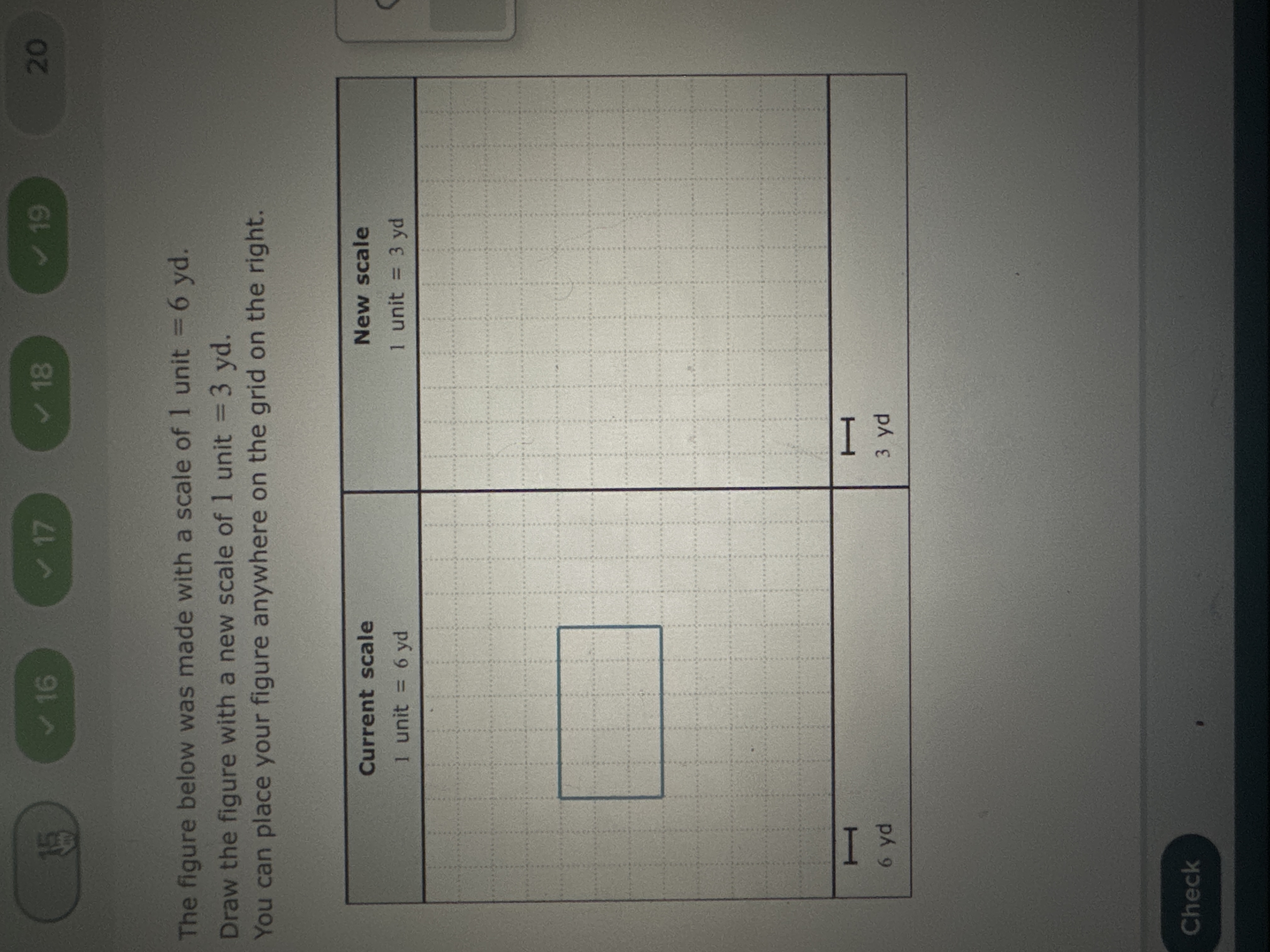 Solved The figure below was made with a scale of 1 unit | Chegg.com