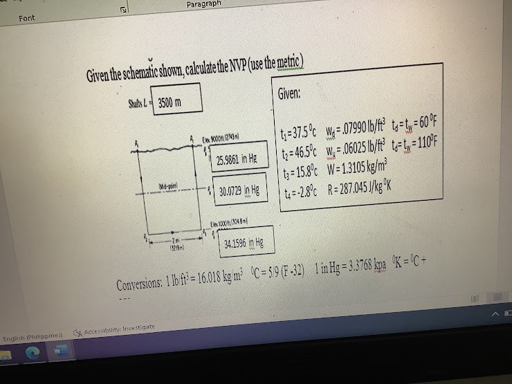 3. Given the schematic shown, Calculate the NVP | Chegg.com