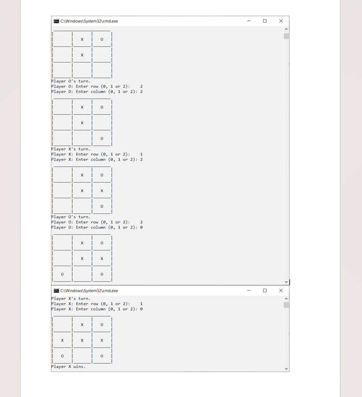 Solved TicTacToe-Part 2 This assignment is based on the | Chegg.com