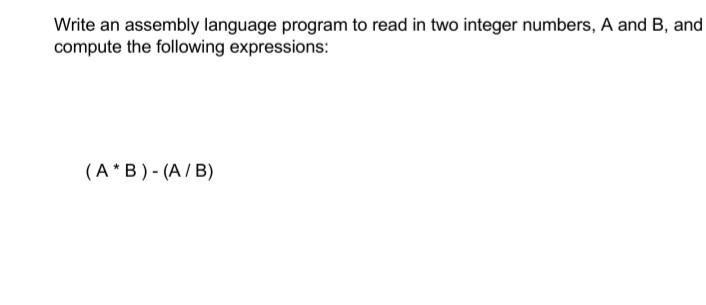 Solved This Should Be In X64 Assembly Programming Language 