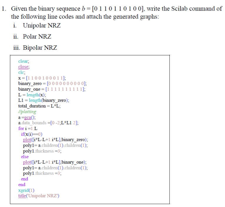 Solved Kindly provide each scilab code and results.Please | Chegg.com Solved Kindly provide each scilab code and results.Please | Chegg.com