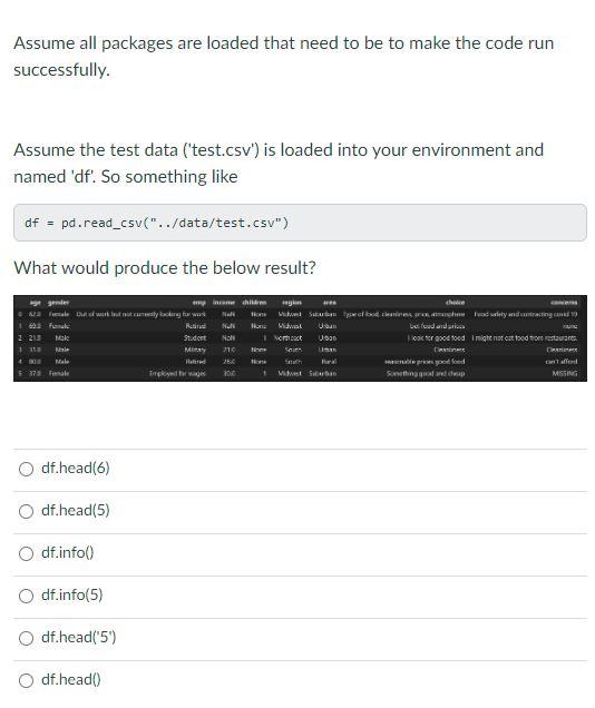 Solved Assume all packages are loaded that need to be to | Chegg.com