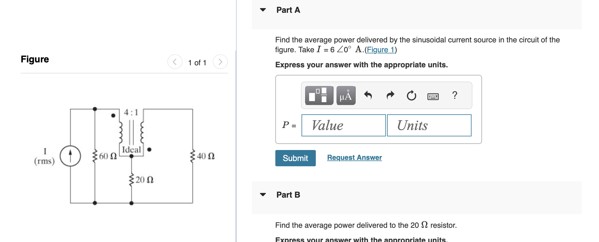 Solved Find the average power delivered by the sinusoidal | Chegg.com
