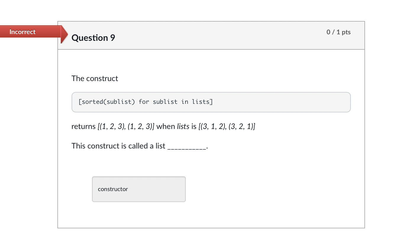 Solved For a class, Foo, match the following constructs with | Chegg.com