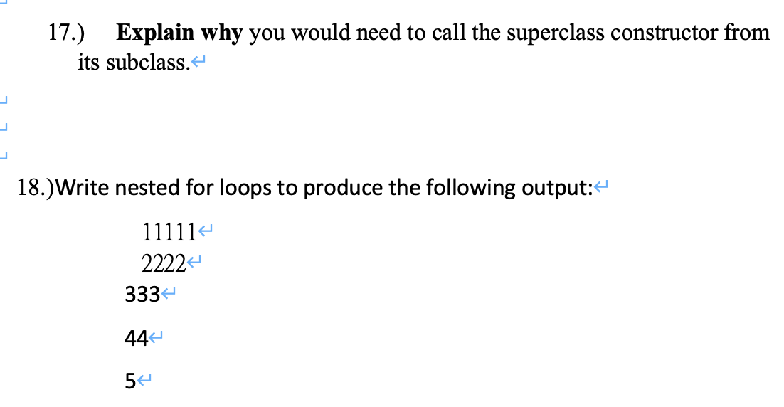 Solved 17.) Explain why you would need to call the | Chegg.com