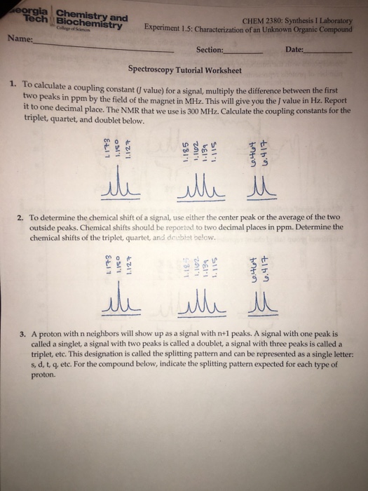 Solved eorgia Chemistry and CHEM 2380: Synthesis I | Chegg.com