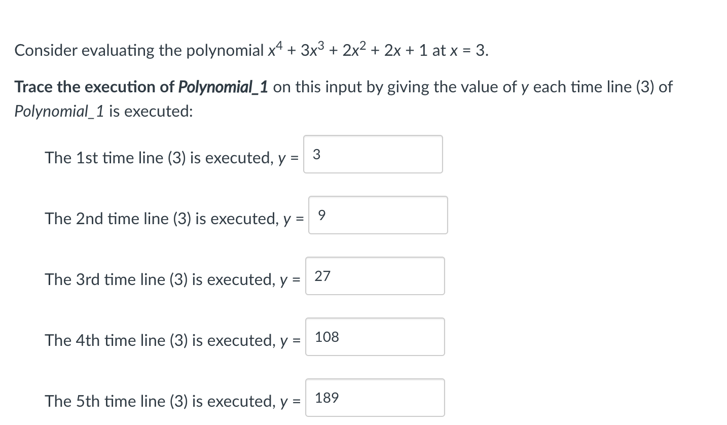 Solved Consider the following program specification for | Chegg.com