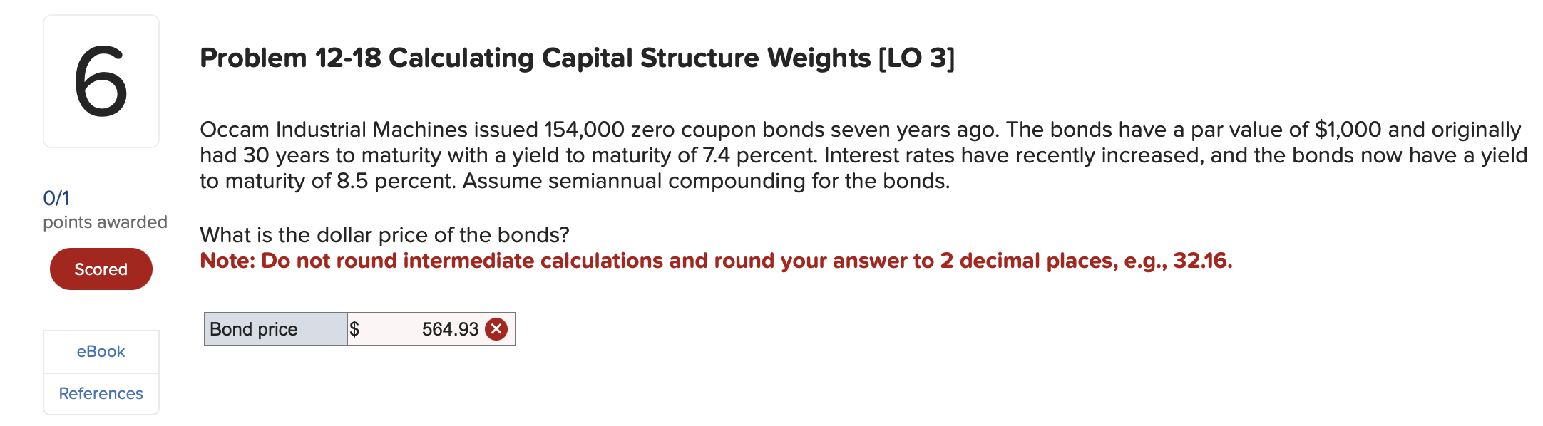 Solved Problem 12-18 Calculating Capital Structure Weights | Chegg.com