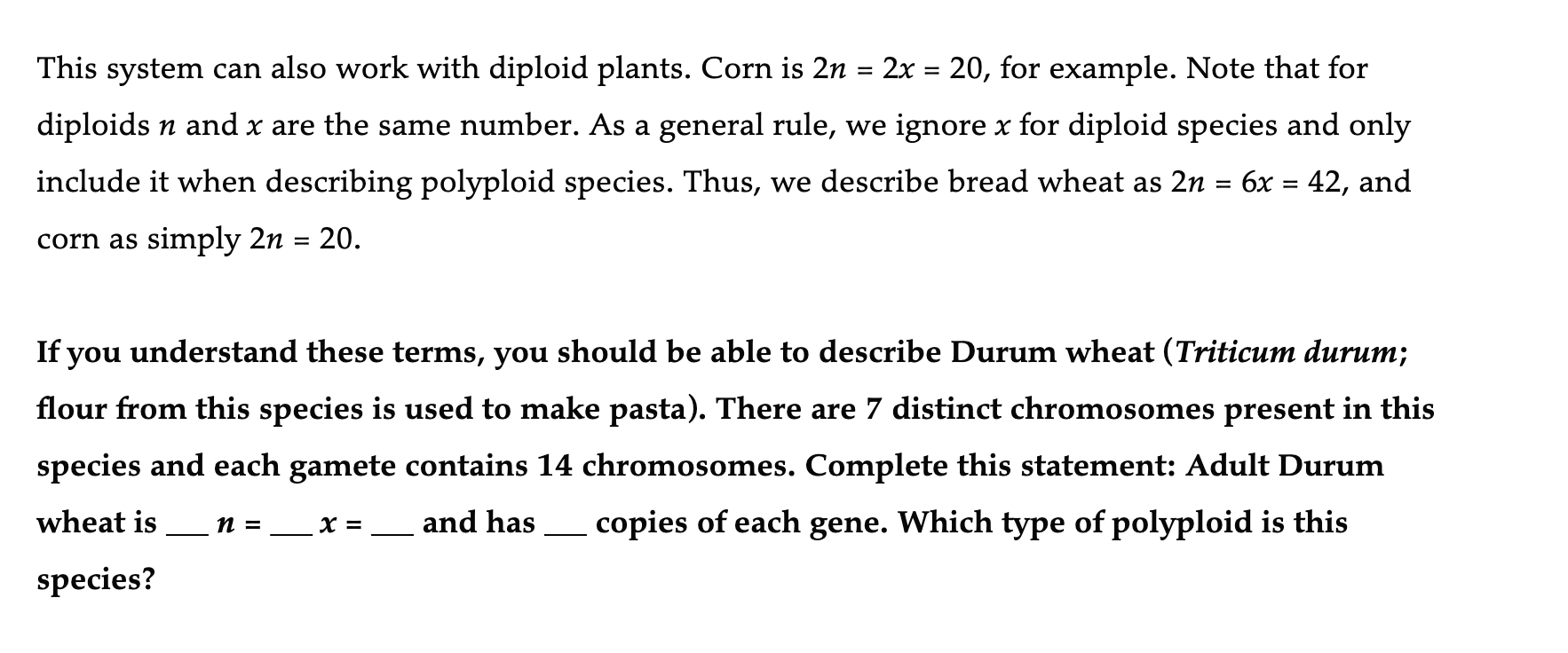 Solved This system can also work with diploid plants. Corn | Chegg.com