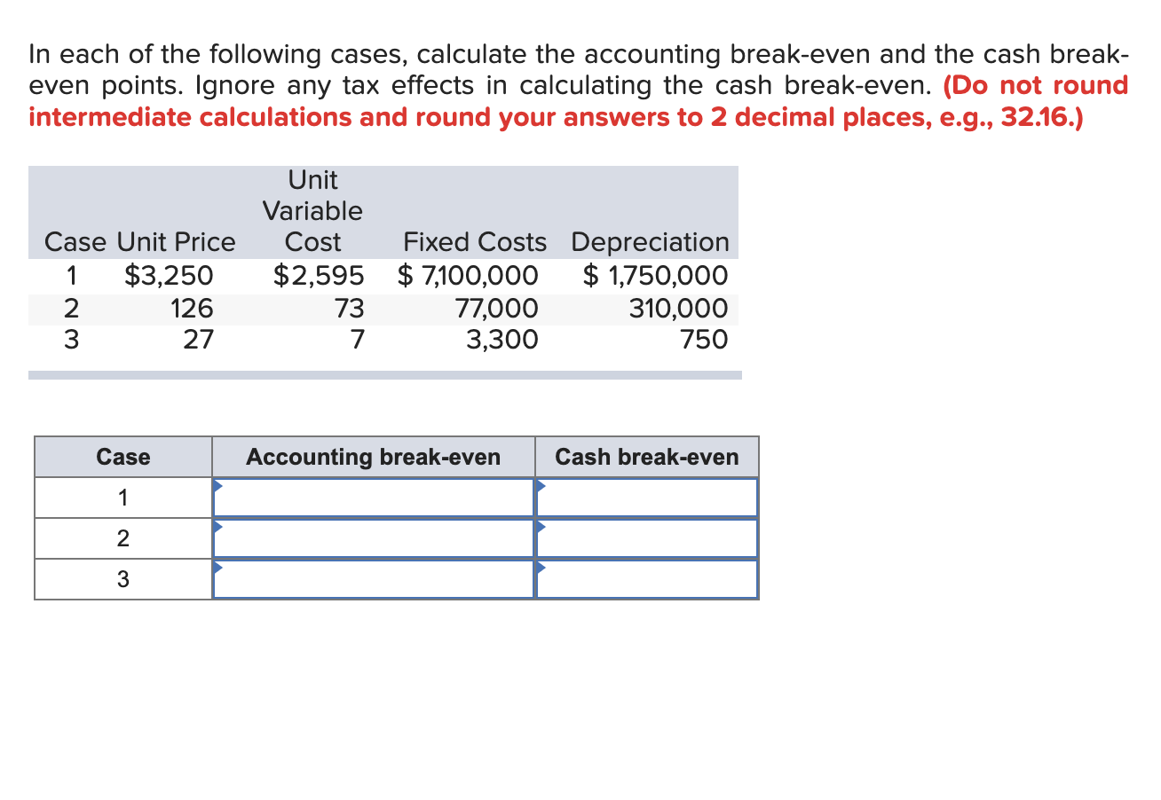 Solved In each of the following cases, calculate the | Chegg.com