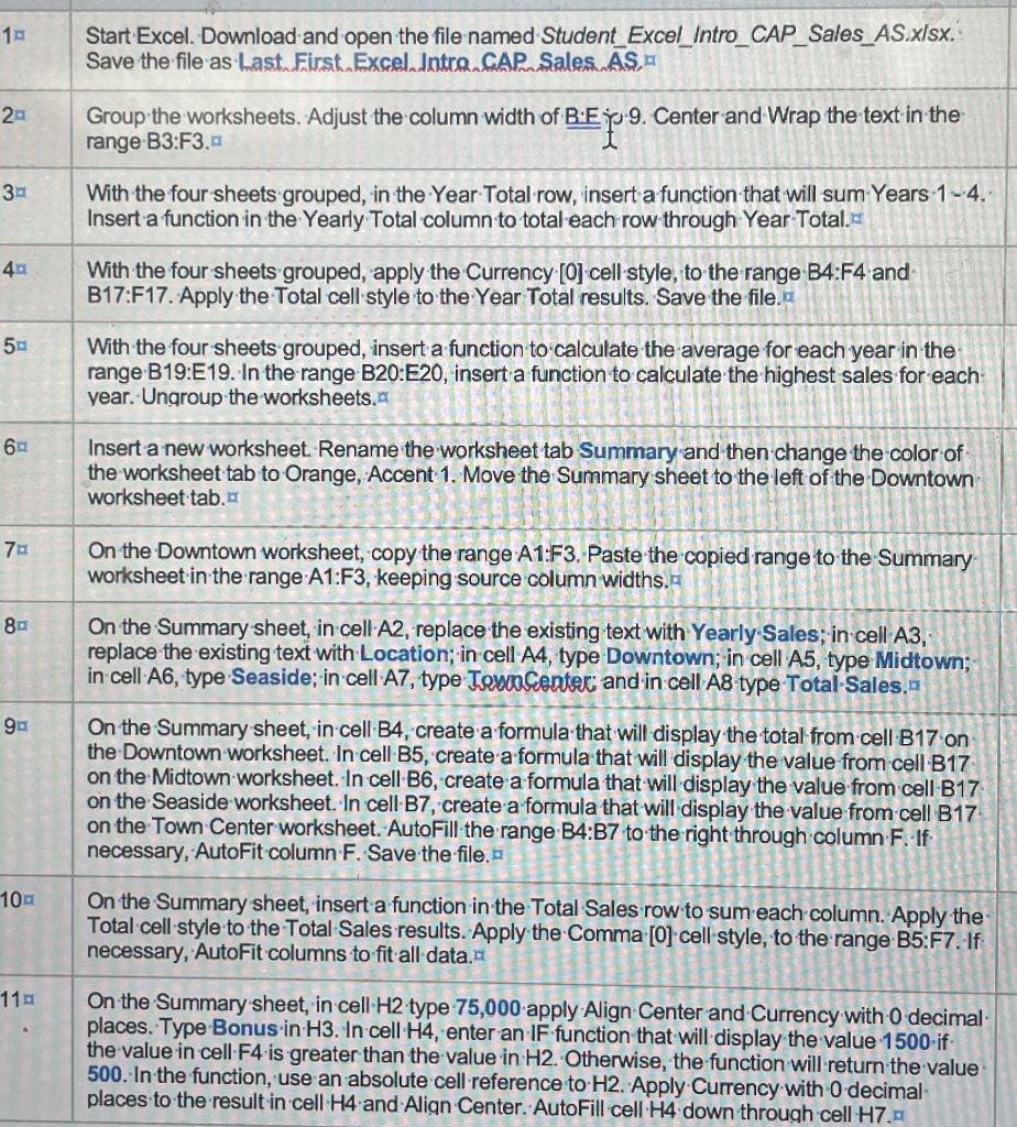Start Excel. Download and open the file named | Chegg.com