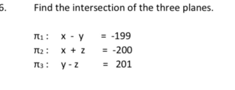 Solved Find the intersection of the three | Chegg.com