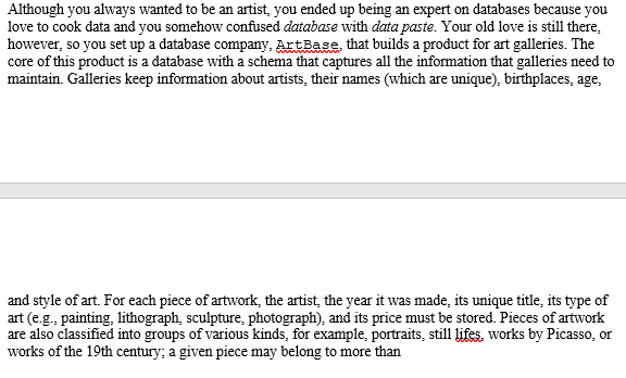 Solved Although you always wanted to be an artist, you ended | Chegg.com