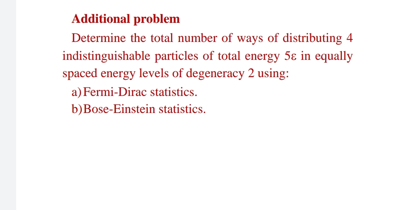Solved Additional problem Determine the total number of ways | Chegg.com