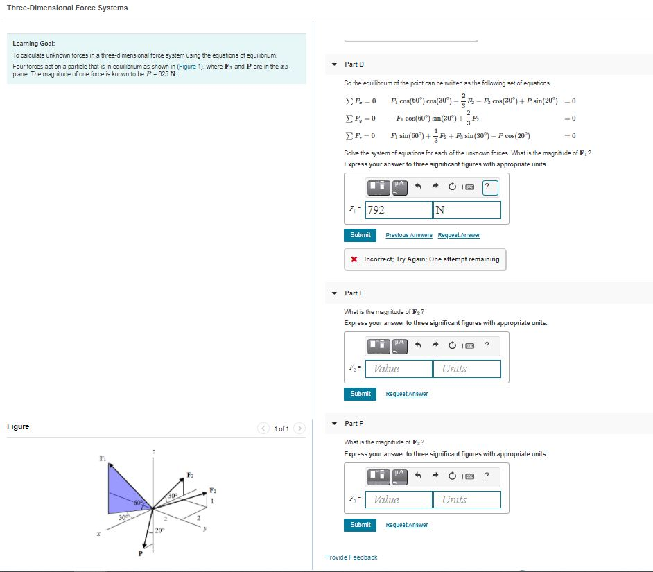 Solved Three Dimensional Force Systems Learning Goal To