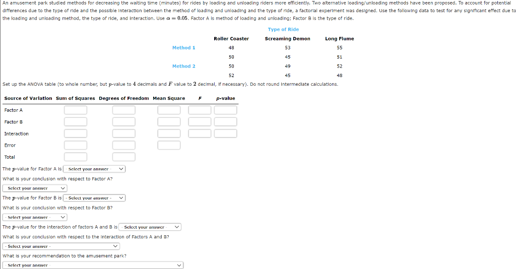 Solved the loading and unloading method, the type of ride, | Chegg.com