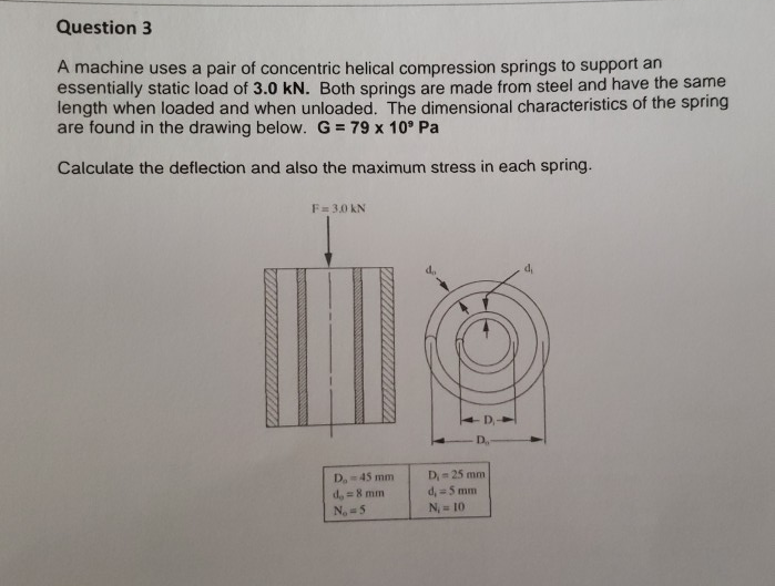 Solved Question 1 ASTM A229 oil-tempered carbon steel is | Chegg.com