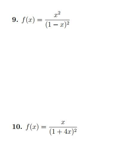 Solved Find a power series representation for the function | Chegg.com