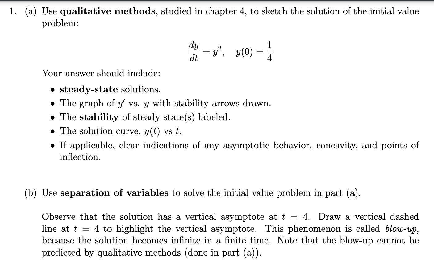 Solved (a) Use qualitative methods, studied in chapter 4 , | Chegg.com