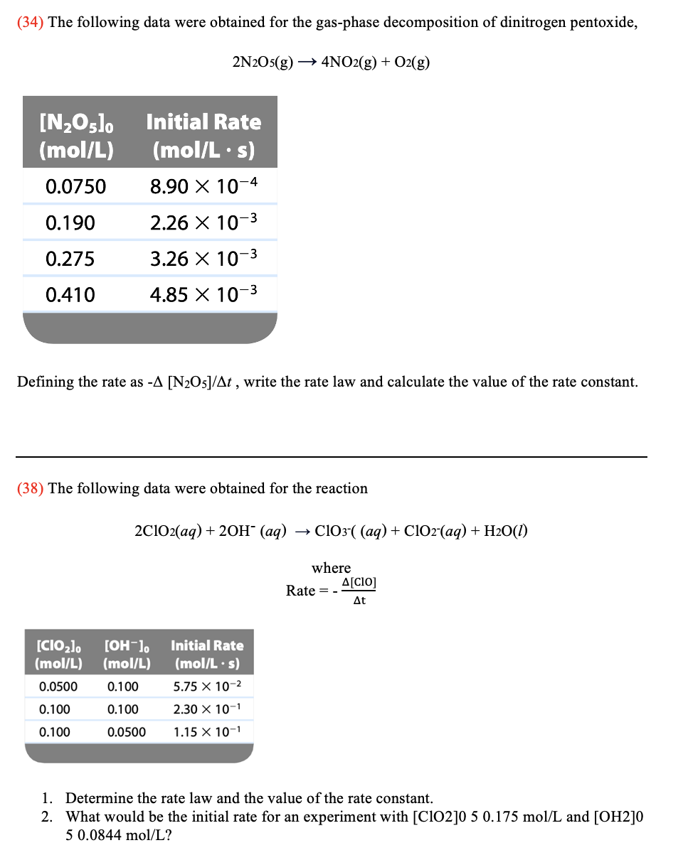 Solved (40) A certain reaction has the following general | Chegg.com