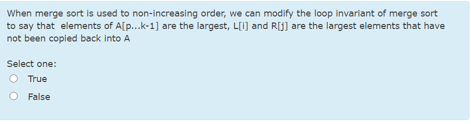 Solved When merge sort is used to non-increasing order, we | Chegg.com