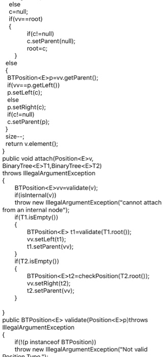 Java Use the LinkedBinaryTree | Chegg.com