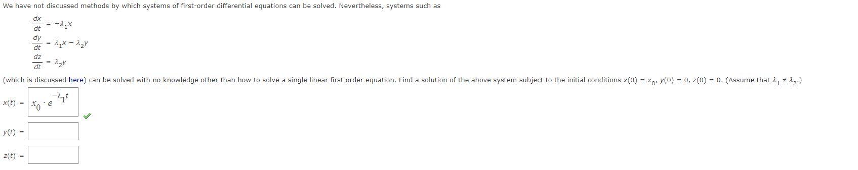 Solved We have not discussed methods by which systems of | Chegg.com