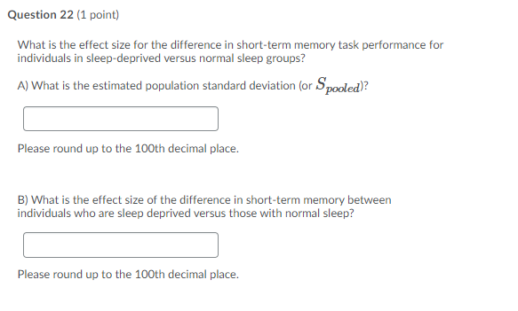 Solved A team of cognitive psychologists studying the | Chegg.com