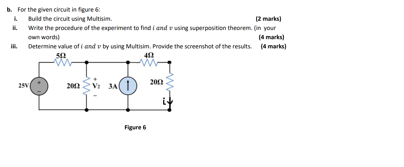 Solved B For The Given Circuit In Figure 6 I Build The 8702