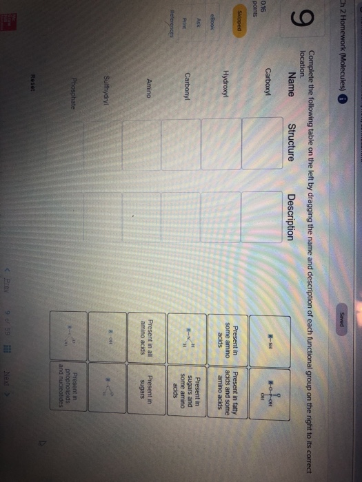 Solved Complete the following table on the left by dragging | Chegg.com