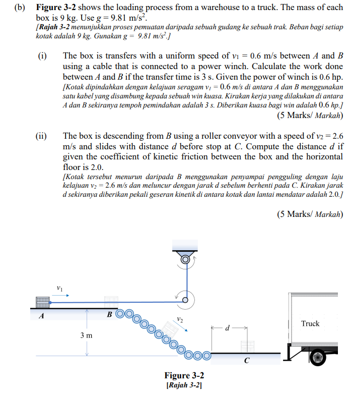Solved (b) Figure 3-2 shows the loading process from a | Chegg.com