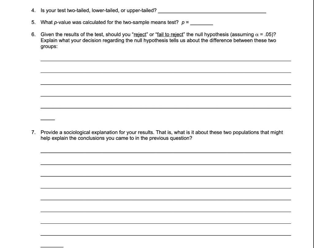 Solved Group Statistics 1 Name The Interval Ratio Variable 8793