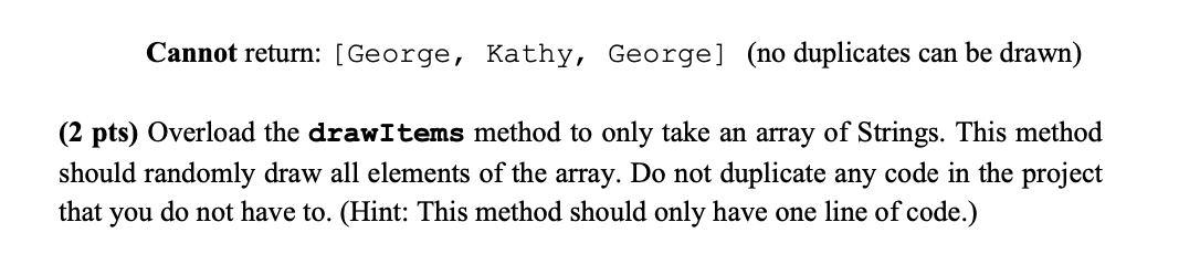 Solved 6. (4 pts) “Drawing” options at random from a set of | Chegg.com
