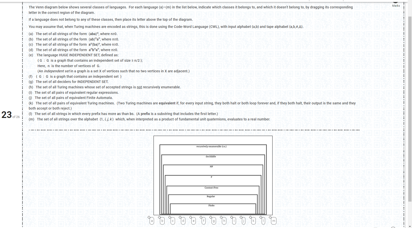 letter in the correct region of the diagram. If a | Chegg.com