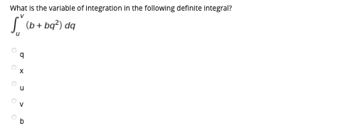 Solved What is the variable of Integration in the following | Chegg.com