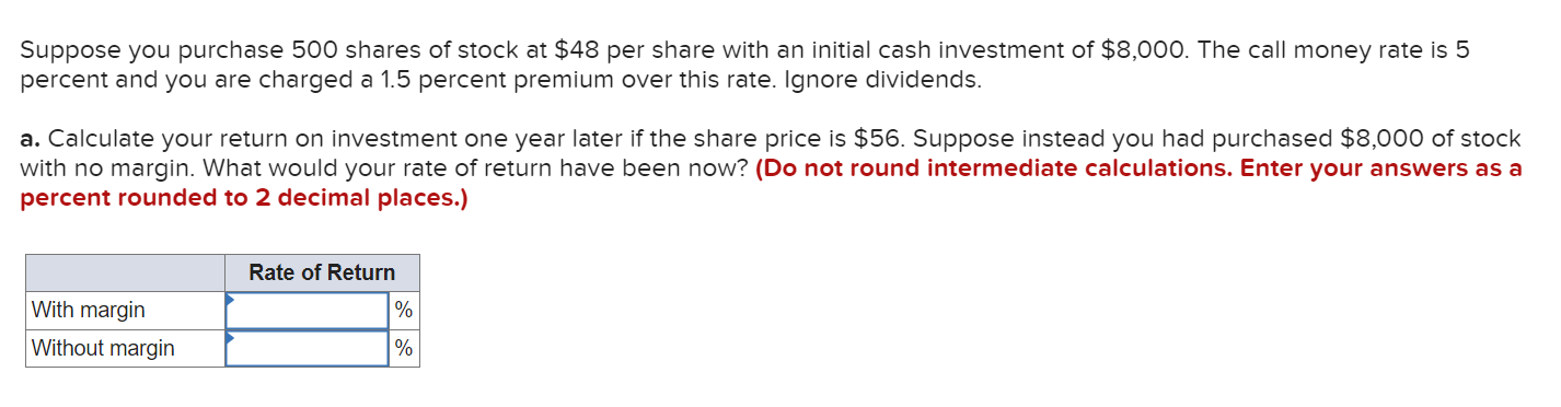 Solved Suppose you purchase 500 shares of stock at \\( \\$ | Chegg.com